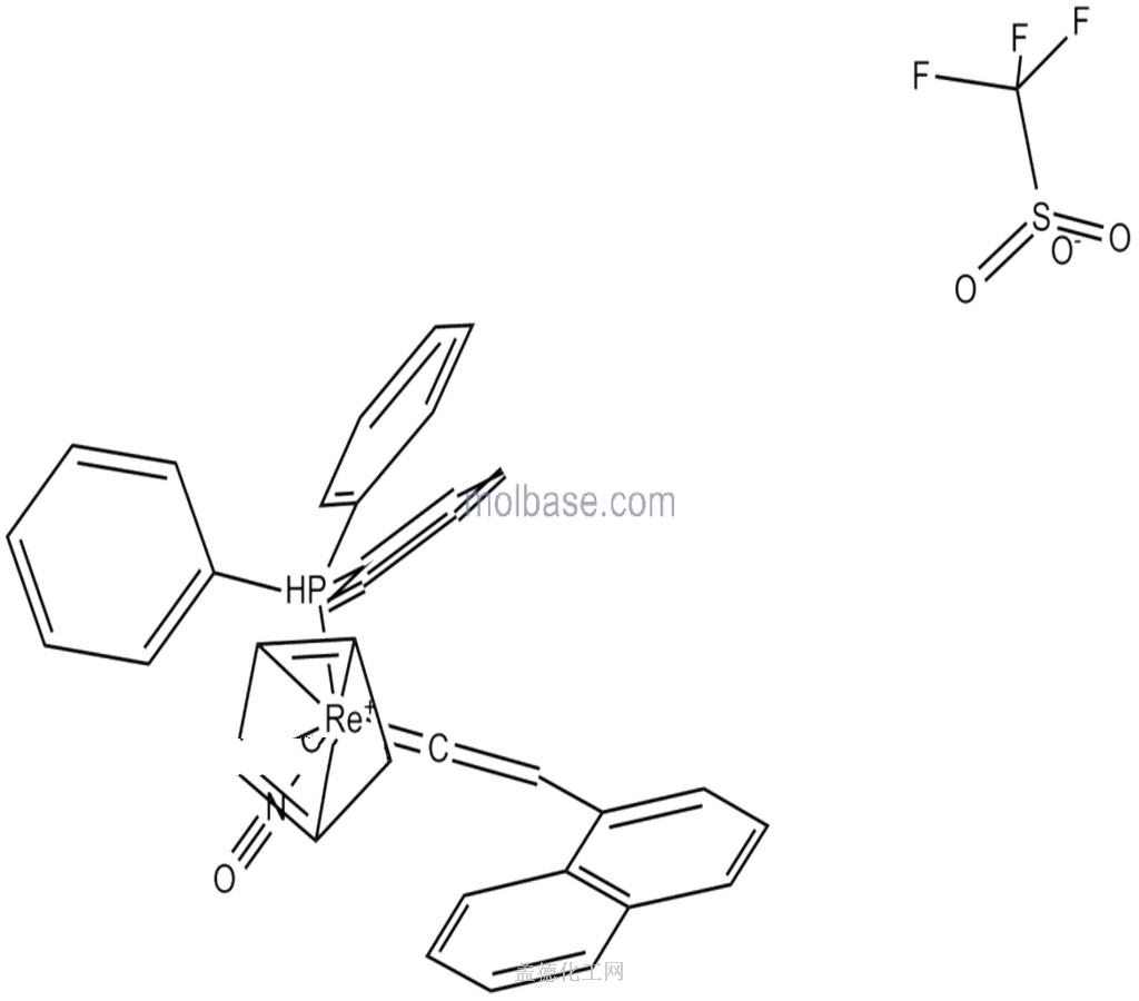 sc-{(η5-C5H5)Re(NO)(PPh3)(CCH(1-C10H7))}(CF3SO3) 115365-04-3 wiki