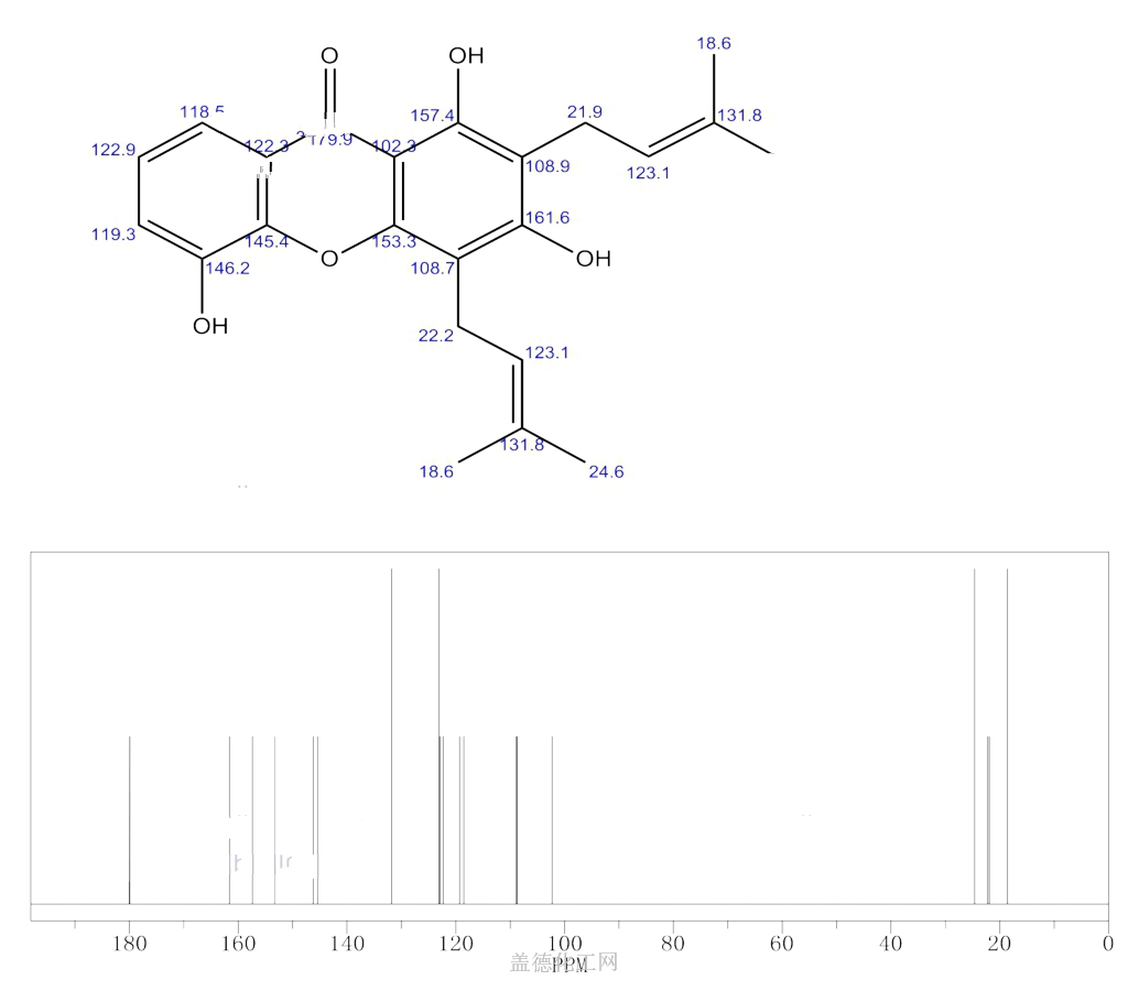 33390-41-9 8-脱氧藤黄苷 cas号33390-41-9分子式、结构式、MSDS、熔点、沸点